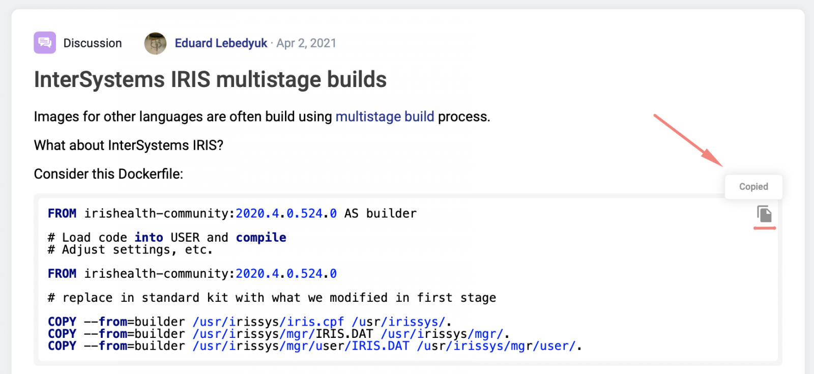 开发者社区改版 April 2021 Intersystems Developer Community Releasedeveloper