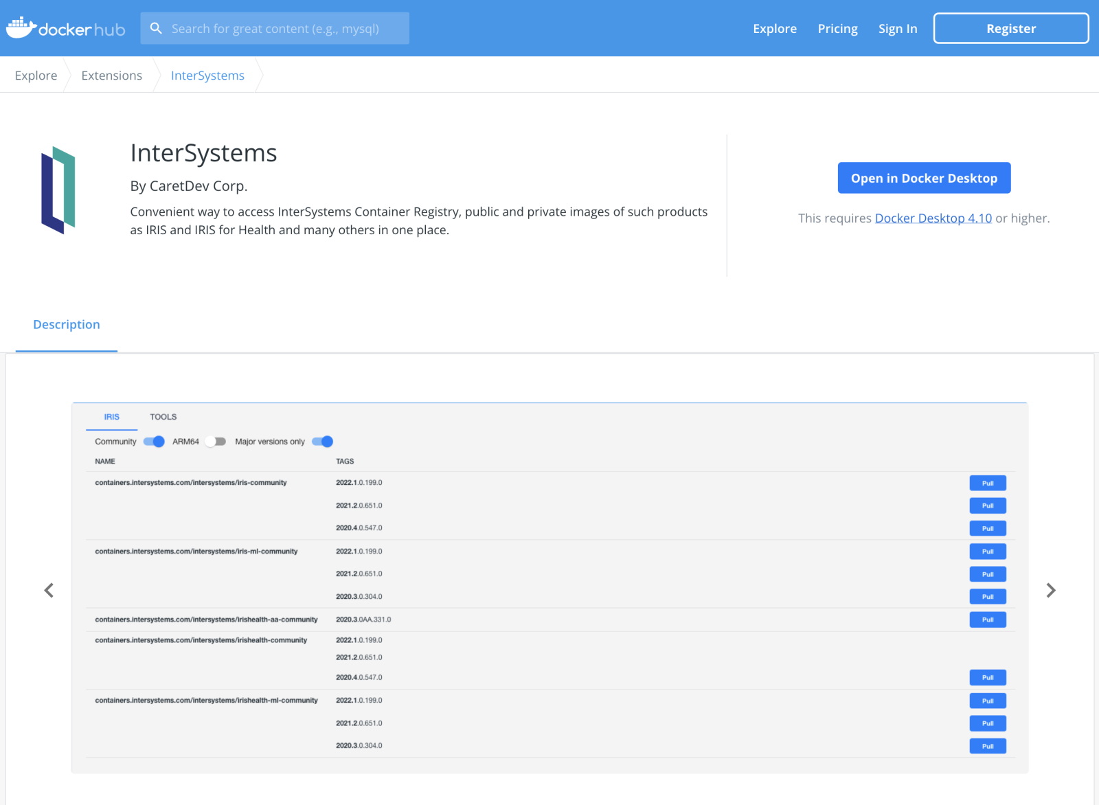 Intersystems Docker 桌面扩展正式发布 Intersystems Developer Community Docker