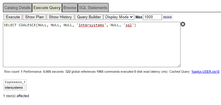 5 个有用的 Sql 函数，让你的 Sql 技能更上一层楼 Intersystems Developer Community Sqltips