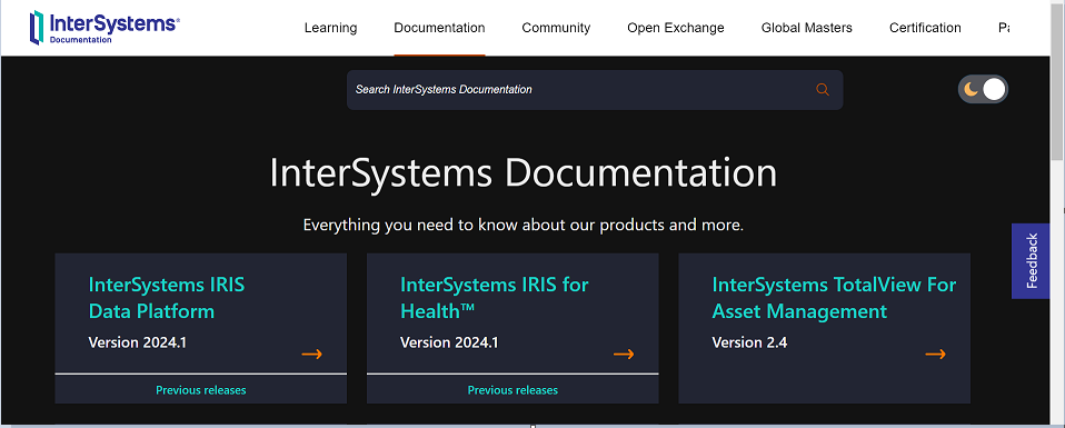 InterSystems 文档门户正式改版！ | InterSystems Developer Community | Caché|Ensemble